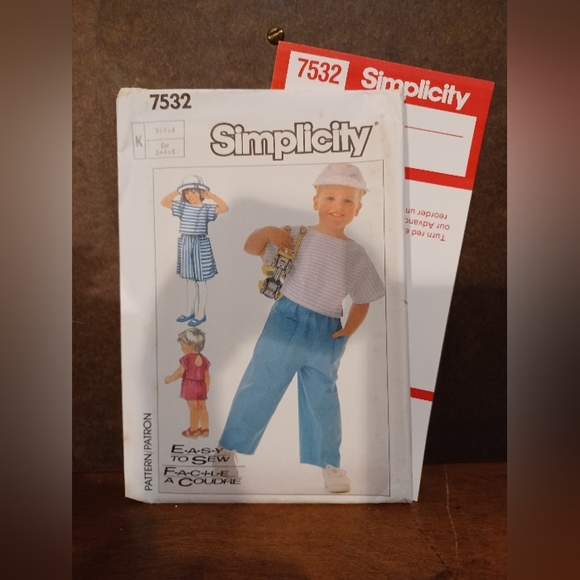 Simplicity | Shirts & Tops | Vintage Simplicity 7532 Sewing Pattern ...